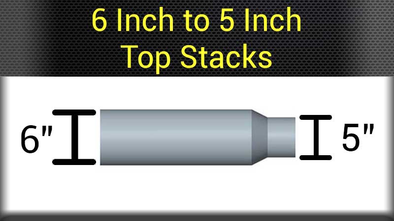 Shop 6-Inch to 5-Inch Semi Truck Exhaust Stacks,Big Rig Chrome