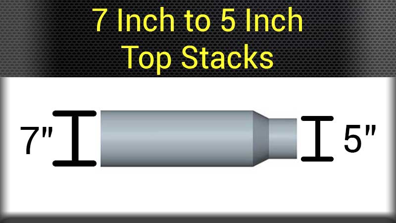 Shop 7-Inch to 5-Inch Semi Truck Exhaust Stacks,Big Rig Chrome