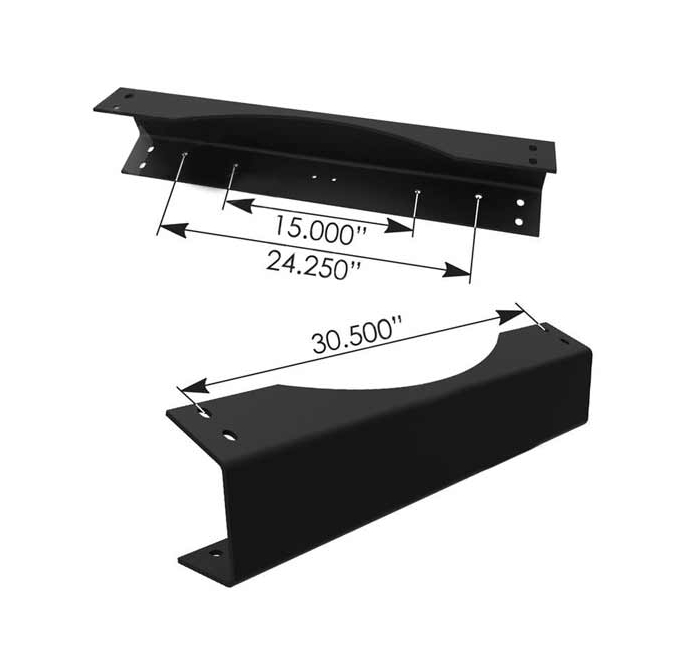 Steel Rear Crossmember for Peterbilt 378/379/386/387 - 33-7/16 Inch Length
