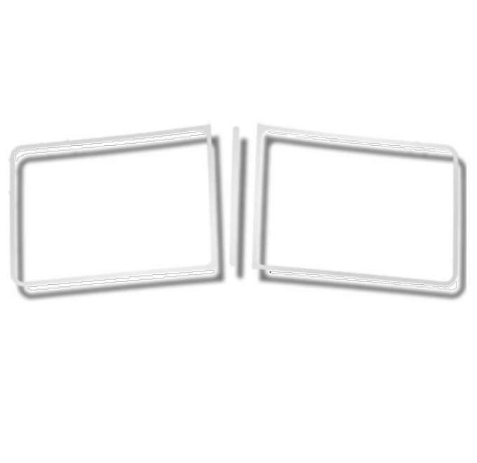 Buy Peterbilt Windshield Trim - 3 Piece Set | Big Rig Chrome Shop