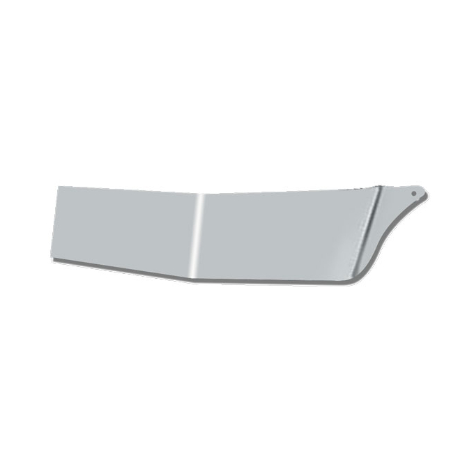 Peterbilt 359 12-Inch Gangster Butterfly Visor - Big Rig Chrome