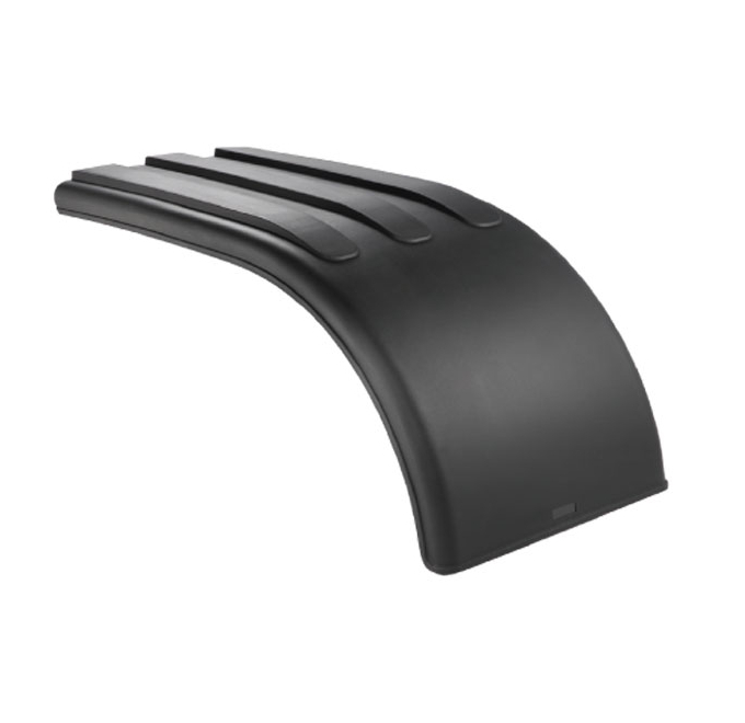 Durable Black Poly Half Tandem Fender for Semi Trucks
