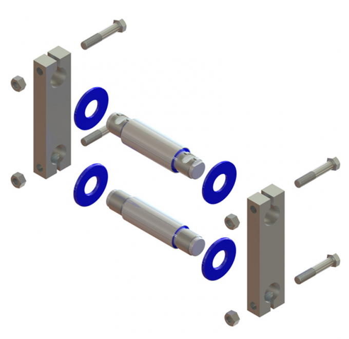 Freightliner Semi Truck Spring Eye Shackle Kit