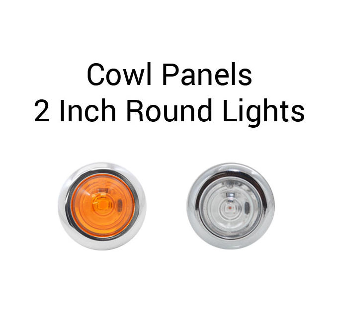 Buy Kenworth W900L 2011+ Cowl Panels with LED Bullet Lights