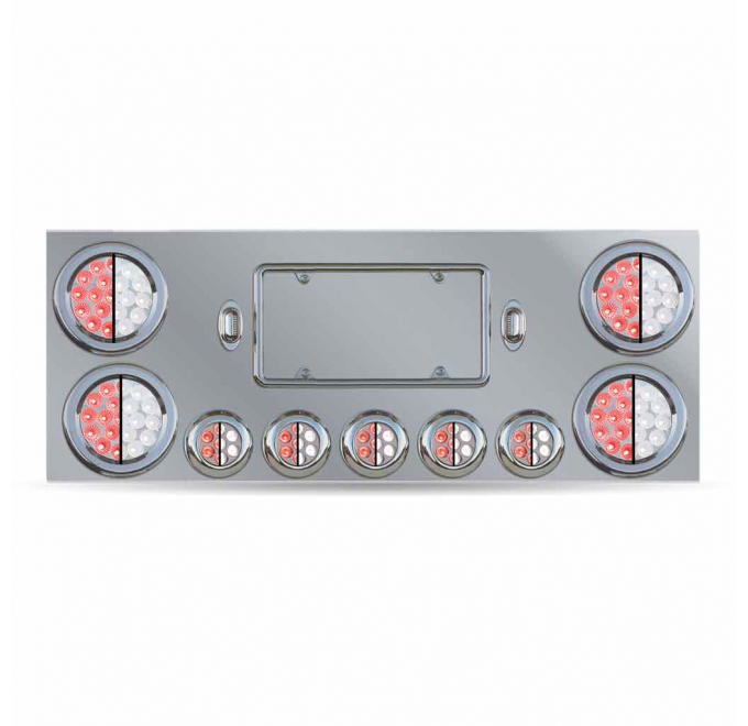 Semi Truck Rear Panel with Dual Revolution LED Lights