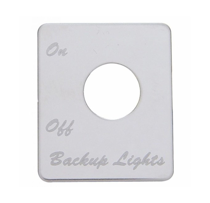 Peterbilt Stainless Switch Plate & Backup Light - Big Rig Chrome
