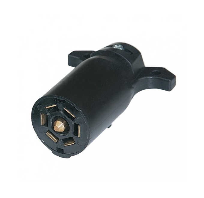 Buy Round 7-Way Connector with Flat Pin | Big Rig Chrome Shop