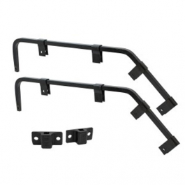 Angled Bar Mud Flap Bracket with Right Angle & Standard Mounts