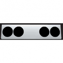 Universal 8" Rear Panel for Semi Trucks - Stainless Steel
