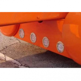 Peterbilt 359/370/389 23-Inch Fuel Tank Panels - Stainless Steel