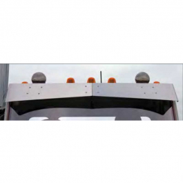 PB 567 & 579 Semi Truck Chrome Visor - Fits Most Models