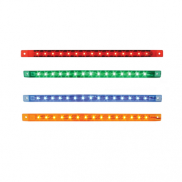 Buy 12-Inch Ultra-Thin LED Marker Light Bar with Chrome Bezel