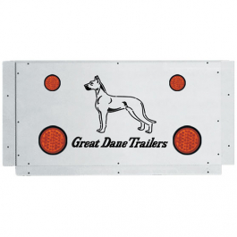 Great Dane Reefer Rear Frame Filler Panel w/Dog Logo & 4 Lights