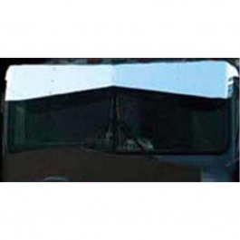 13x9.5 Bowtie Visor for Kenworth K100 Cabover - Big Rig Chrome