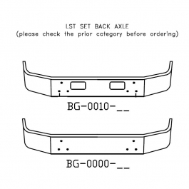 Buy Shop Ford Set-Back Axle Bumpers | Big Rig Chrome Shop