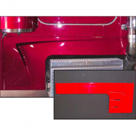 Custom 8-Inch Cab Cowl Panel for Peterbilt 379 - Big Rig Chrome