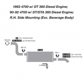Buy International 4700 DT/DTA360 Diesel Exhaust Layout Guide