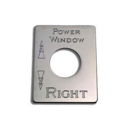 Stainless Steel Power Air Window Switch Plate - Big Rig Chrome