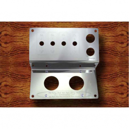 Stainless Steel Control Panel with 4 Switches | Big Rig Chrome