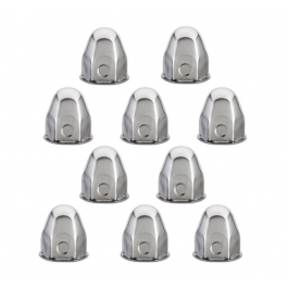 Buy 10-Pack Bullet Stainless Steel Nut Covers - Big Rig Chrome