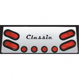 Universal 12" Rear Panel for Semi Truck - Stainless Steel