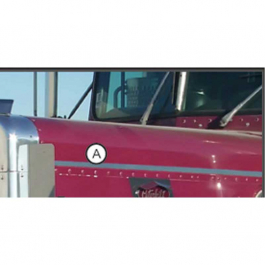 Buy Peterbilt 359 Extended Hood Side Trims | Big Rig Chrome Shop