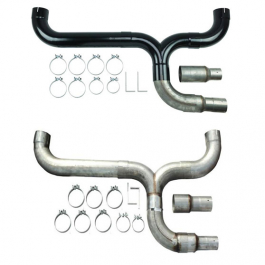 5 Inch Semi Truck Dual Stack Kit with 7 Inch Diesel Clamp