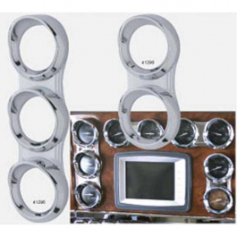 Buy 2006+ Peterbilt Vertical Gauge Cluster - Big Rig Chrome Shop