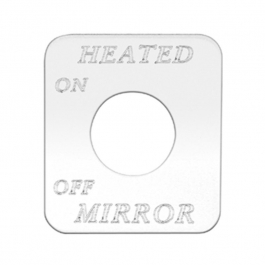 Buy Stainless Heated Mirror Switch Plate - Big Rig Chrome Shop