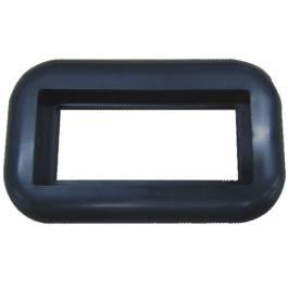 Black Open Back Grommet for Mini Sealed Lights - Big Rig Chrome