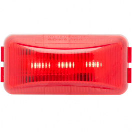 Mini Sealed Red 3 LED Marker & Clearance Light - Big Rig Chrome