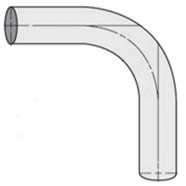 Buy 90° Standard Radius Plain End Elbow - Big Rig Chrome Shop