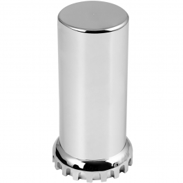 Buy 33mm Chrome Plastic Lug Nut Cover with Lock Flange - Shop Now