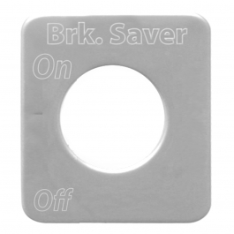 Kenworth Brake Saver Switch Plate - Big Rig Chrome Shop