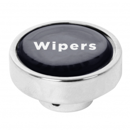 Buy Chrome Aluminum Dashboard Control Knob - Black Wipers