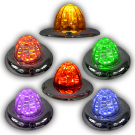 Legendary 3.5" Watermelon LED Light with Glass Lens & Bezel Flat