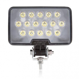 16 LED Rectangular Work Light - Durable & Bright | Big Rig Chrome