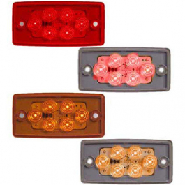 Flush Mount Cab Light: 4" LED Marker for Semi Trucks