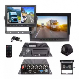 "Enhance Semi Truck Safety: 7" DVR System with 1080P Cameras"