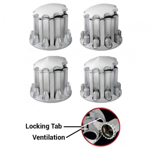 Shop Chrome Plastic Axle Covers - Big Rig Wheel Accessories