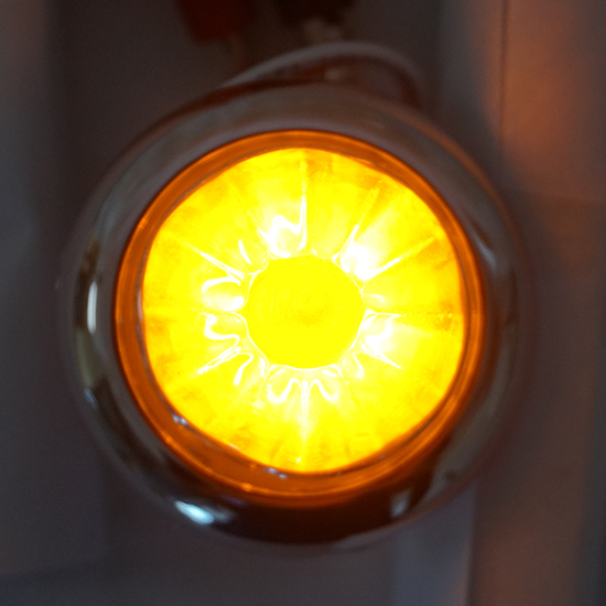 Legendary 1.5" Watermelon LED Light with Glass Lens & Stud Mount