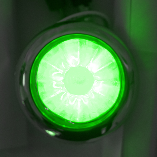 Legendary 1.5" Watermelon LED Light with Glass Lens & Stud Mount