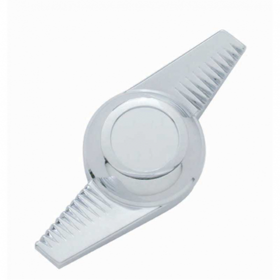 Chrome Plastic 2 Bar Hub Cap Spinner for Semi Trucks Chrome Plastic 2 Bar Hub Cap Spinner for Semi Trucks
