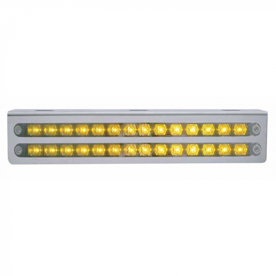 Stainless Steel Light Bracket with 14 LED Strip for Semi Trucks