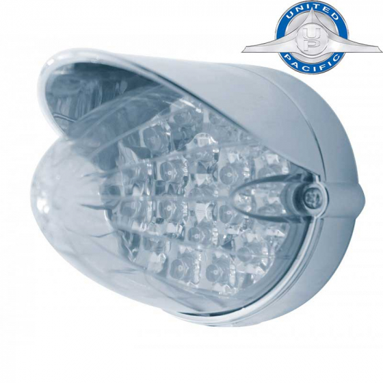 Buy 19 LED Marker Light with Visor - Flush Mount | Big Rig Chrome