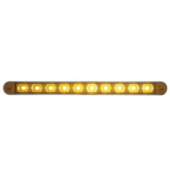 9-Inch LED Turn Signal Light Bar with Bezel - Big Rig Chrome Shop