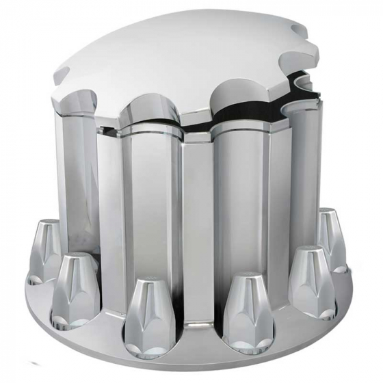 Chrome Plastic Rear Axle Cover Set with Locking Tabs - Shop Now
