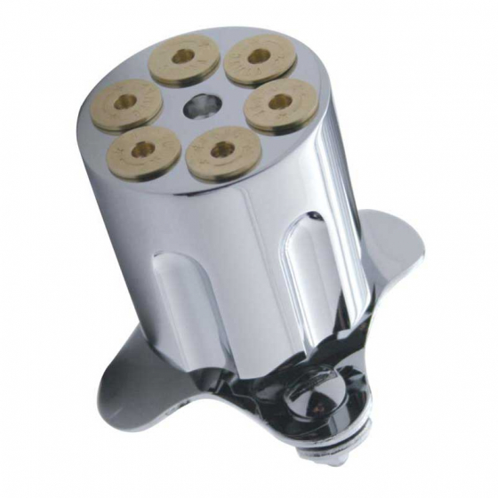 Chrome Gun Cylinder Steering Wheel Spinner for Semi Trucks