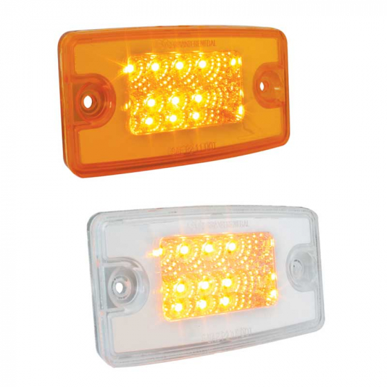 8 LED Freightliner Cab Visor Marker Lights - Big Rig Chrome Shop