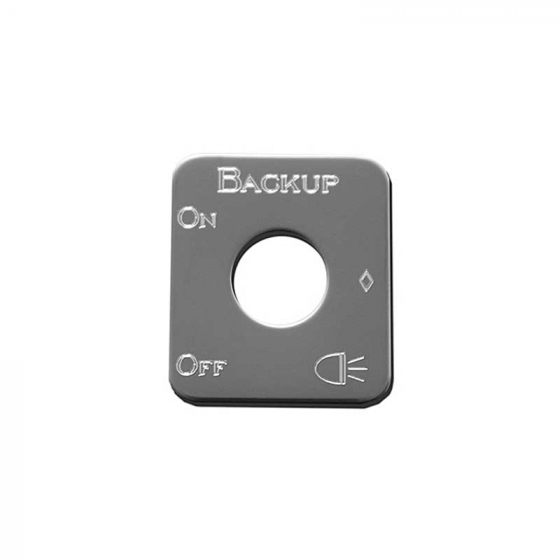 Stainless Steel Backup Switch Plate for 2006 & Older Kenworth